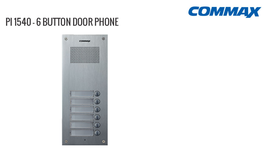 Commax DR-6UM 6 Button Entry Station - Homesecurity1st