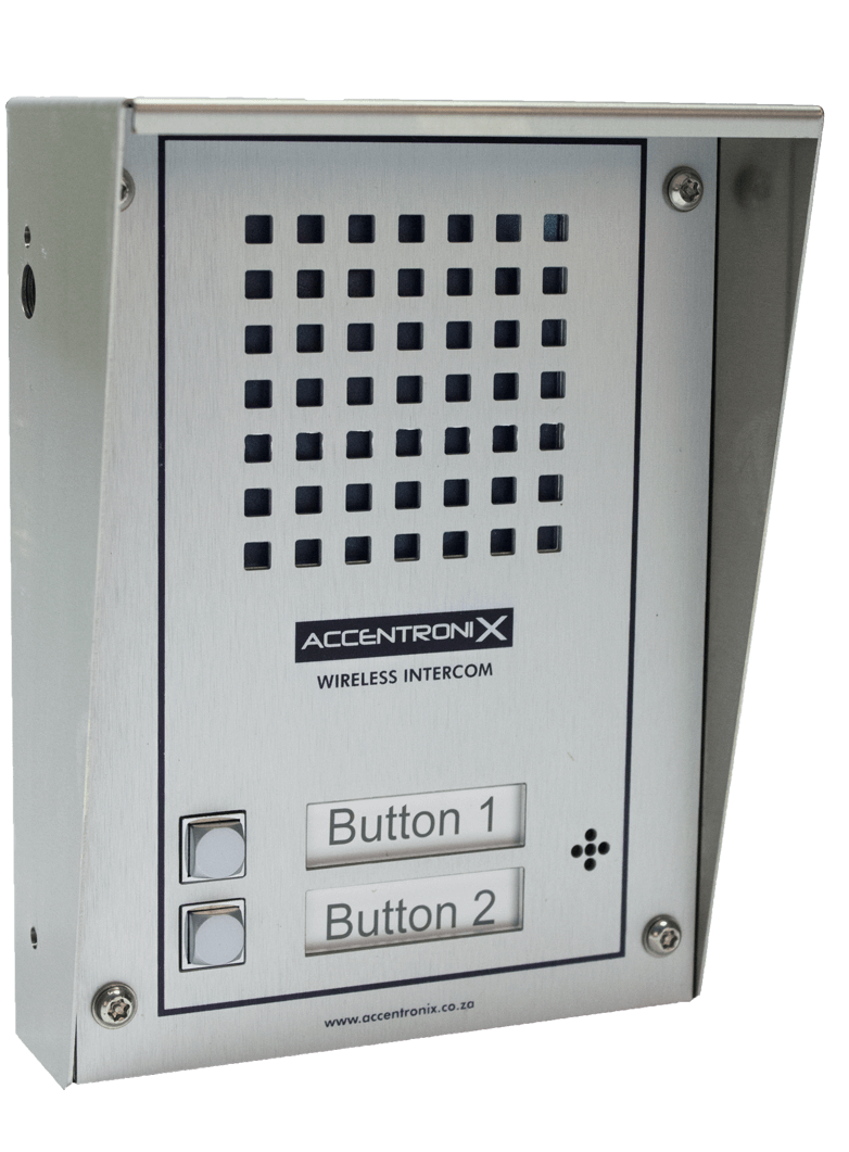 ACCENTRONIX WIRELESS GSM INTERCOM Nano 2 Button - Homesecurity1st