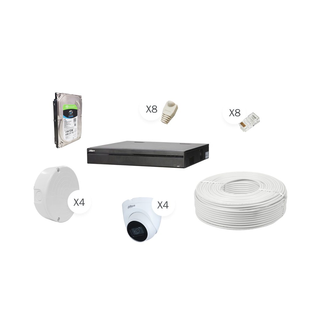 Dahua 4 Channel IP NVR CCTV Kit4 - Homesecurity1st